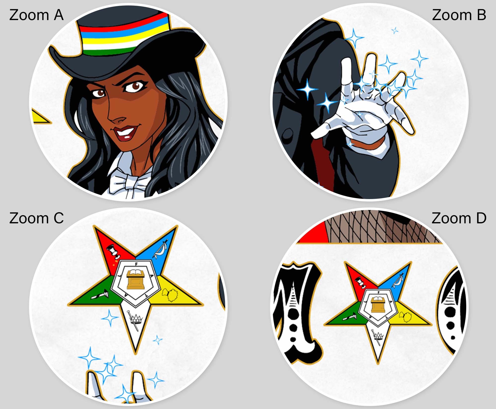 OES Lady Magician Black Sister FATAL Order of the Eastern Star - Etsy