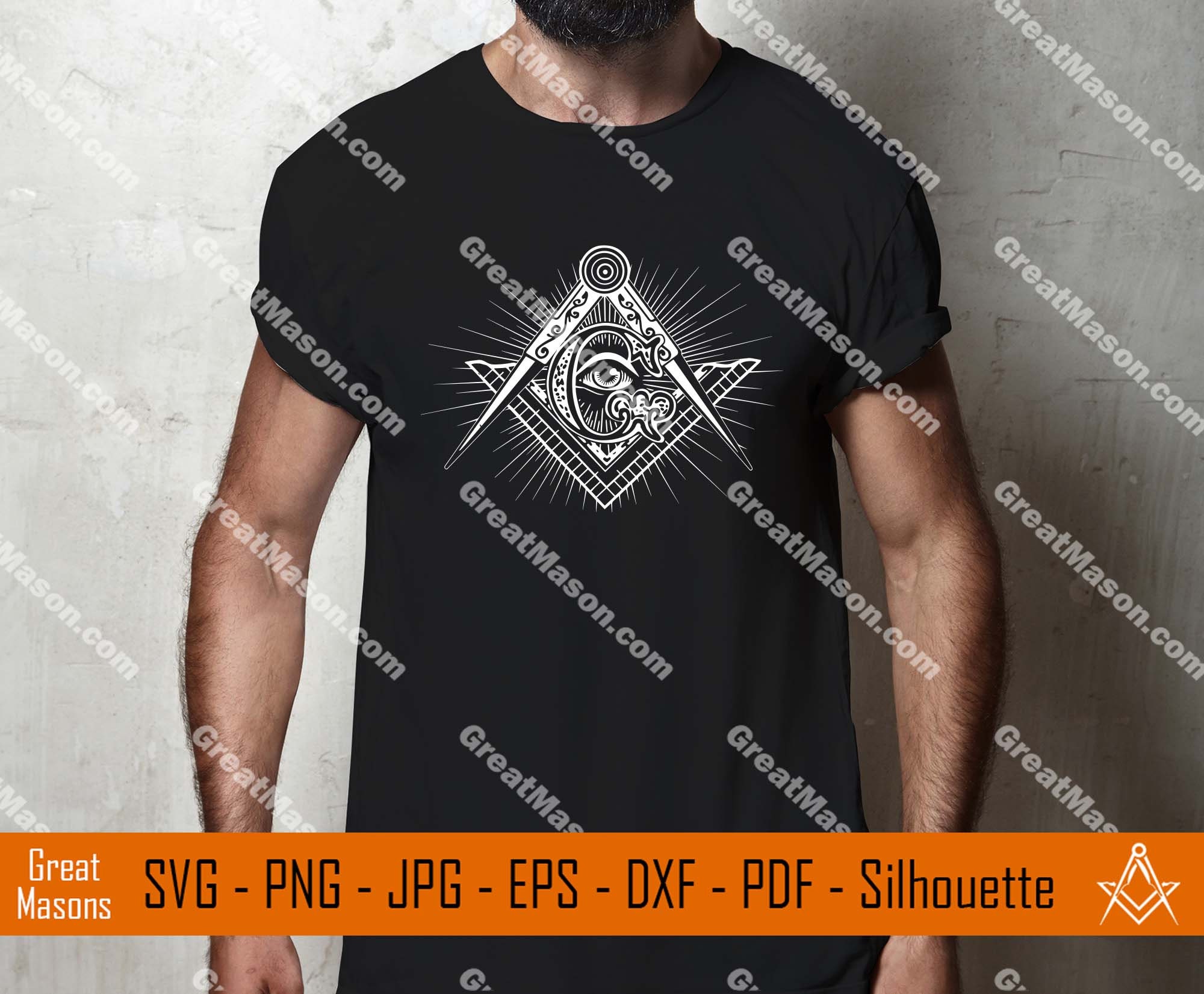 Square and Compasses All Seeing Eyes SVG File Great Masons - Etsy
