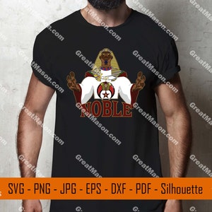 Noble Mystic Shrine Pharaoh King of the Desert Shriner AEAONMS Masonic ...