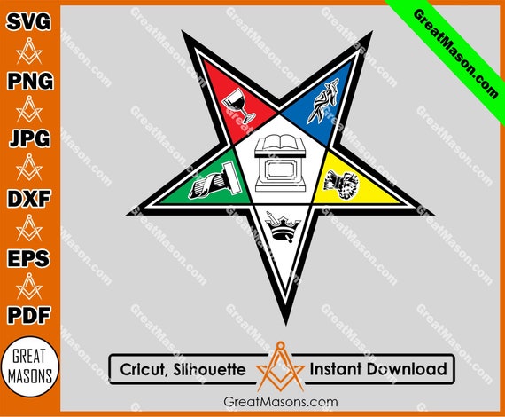 Eastern Star Symbols And Meanings Eastern Star Pentagram Down Emblem