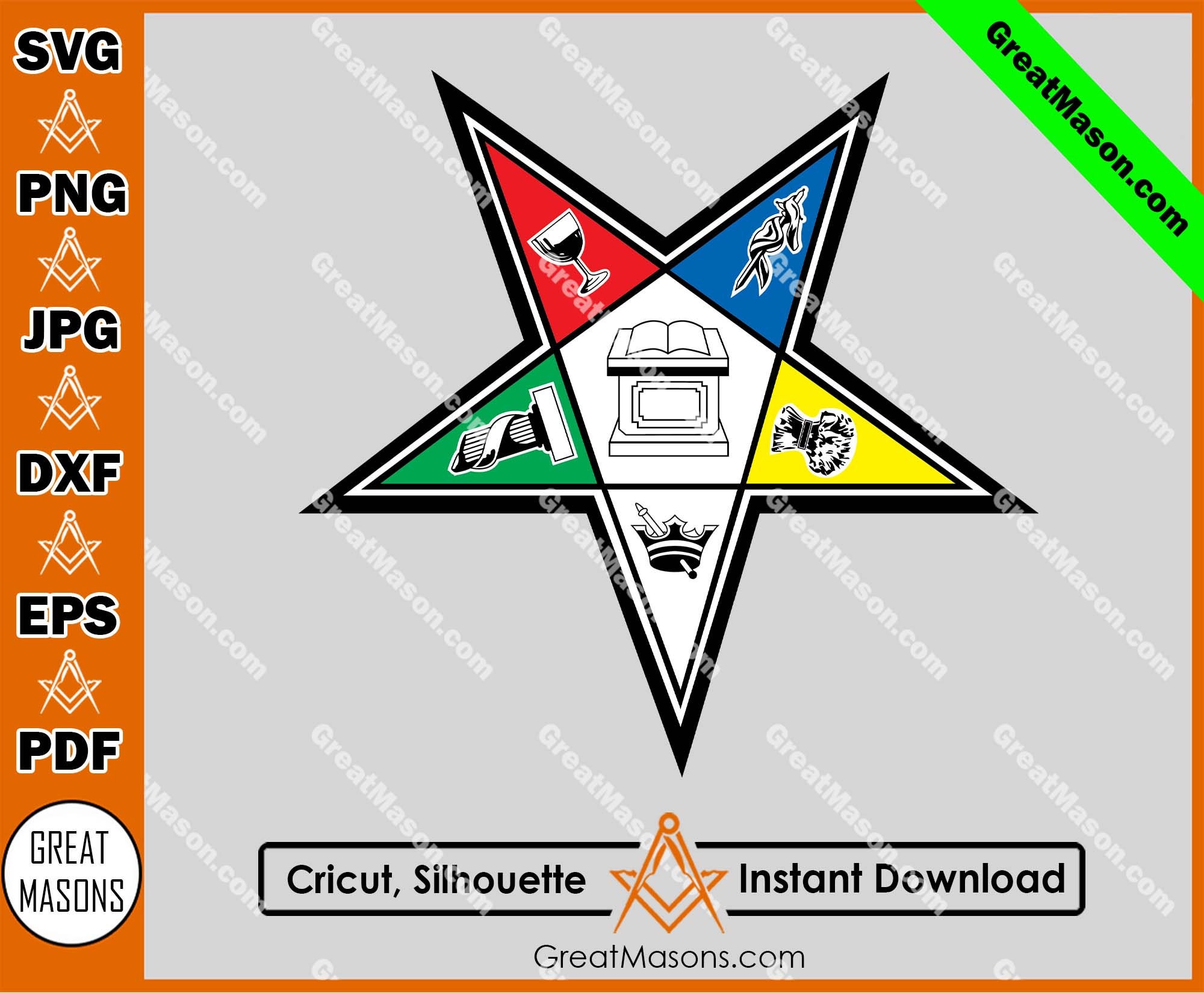 OES Star FATAL Logo Symbols Order of the Eastern Star Sisterhood ...