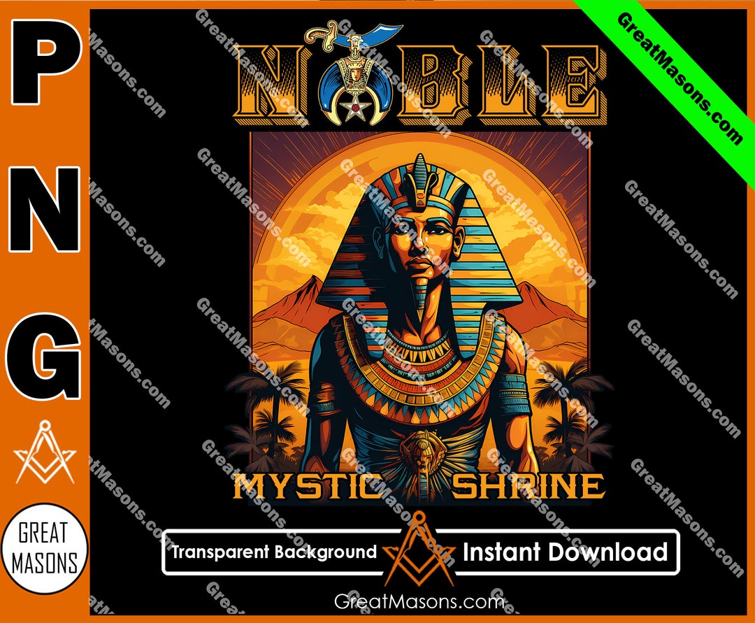Noble Mystic Shriner Egyptian Pharaoh King of the Desert Pyramid ...
