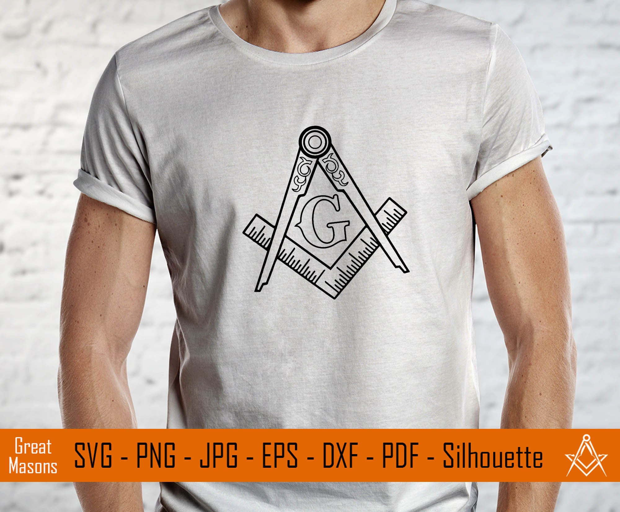 Freemasons Square and Compasses Symbol SVG File - Great Masons Design ...