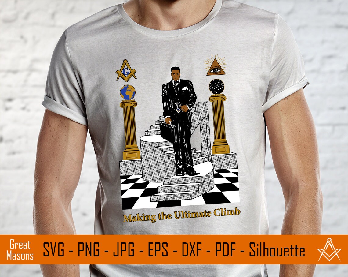 Mason Making the Ultimate Climb Great Masons SVG Png Eps - Etsy