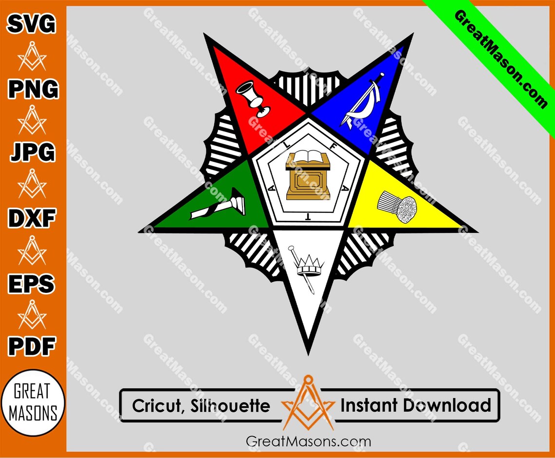 OES Star FATAL Logo Symbols Order of the Eastern Star - Etsy
