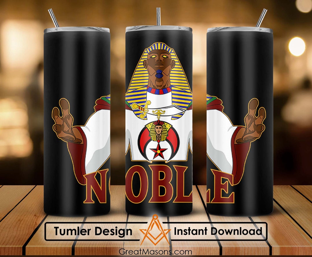 Noble Mystic Shrine Pharaoh King of the Desert AEAONMS 20oz 30oz Skinny ...