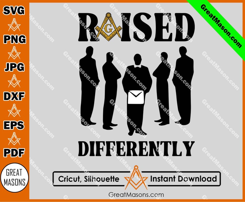 Mason Raised Differently the Black Suits Brothers Masonic - Great ...