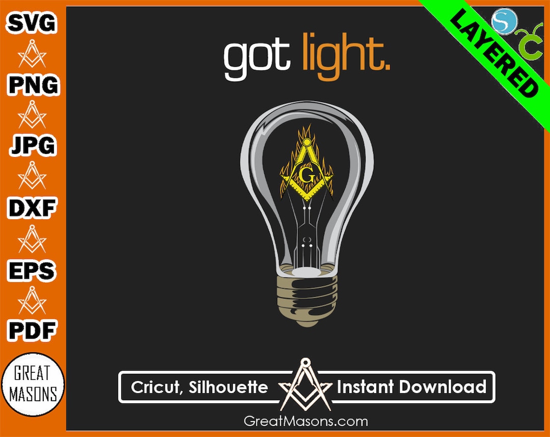 Got Light Freemason Symbol Digital File - Great Masons *SVG, Png, Eps ...