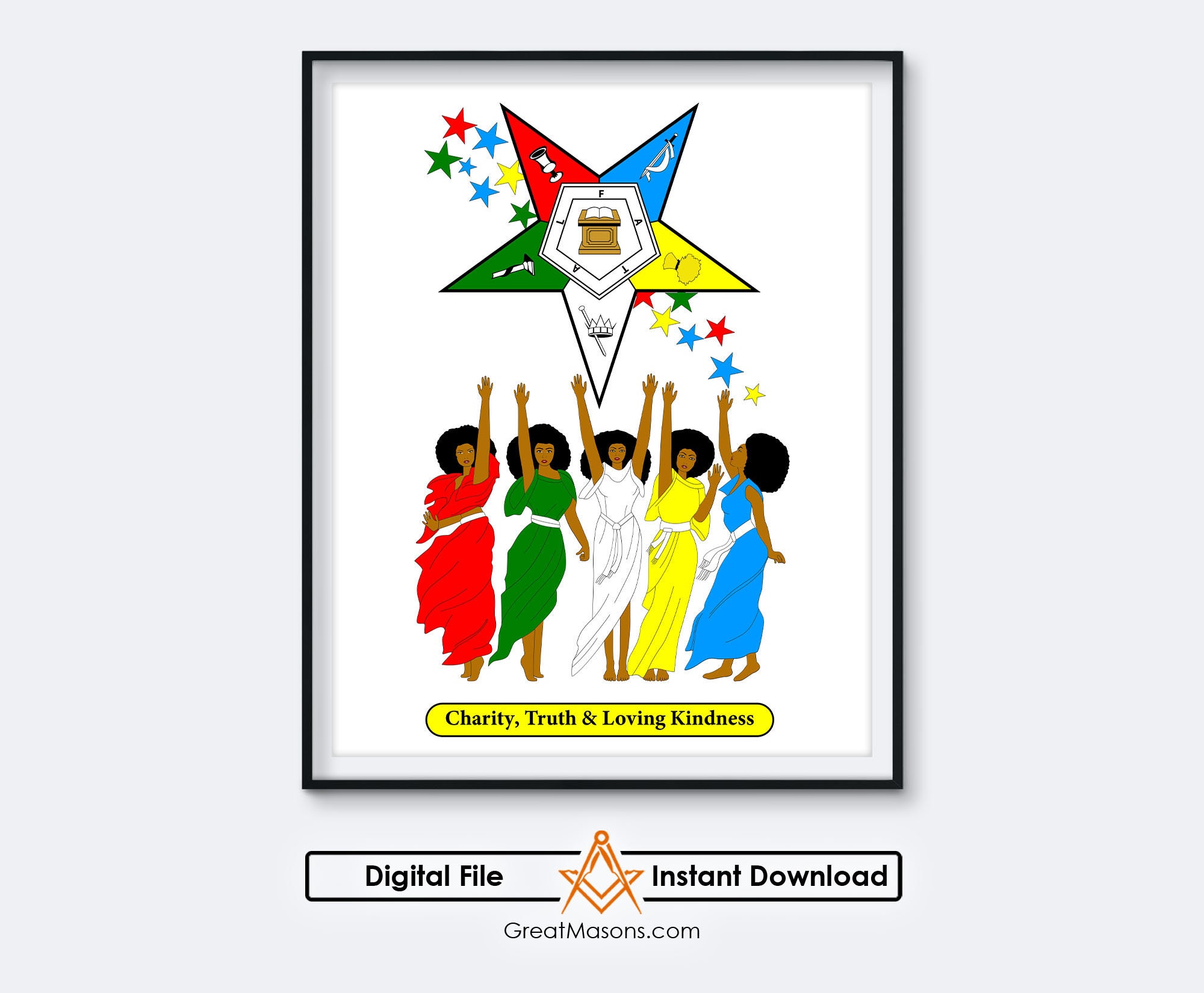 OES Sisters Charity Truth & Loving Kindness FATAL Eastern Star Great ...