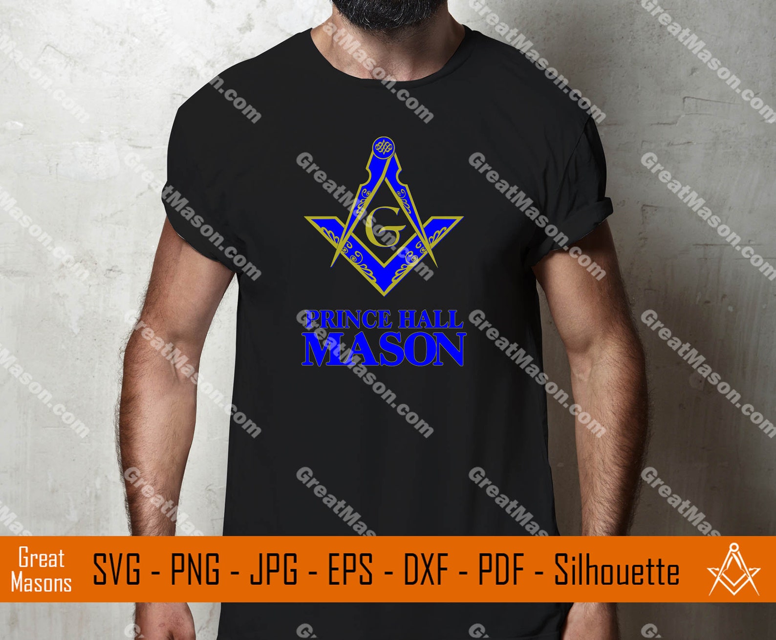 Prince Hall Mason Masonic Digital File - Great Masons Design *SVG, Png ...