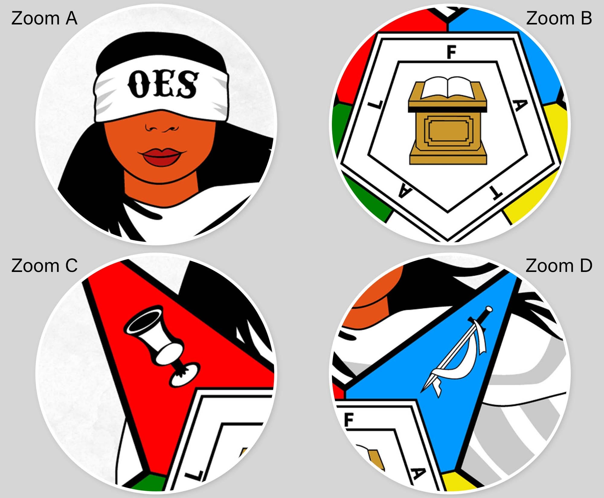 OES FATAL Sister Eyes Mask Order of the Eastern Star - Etsy