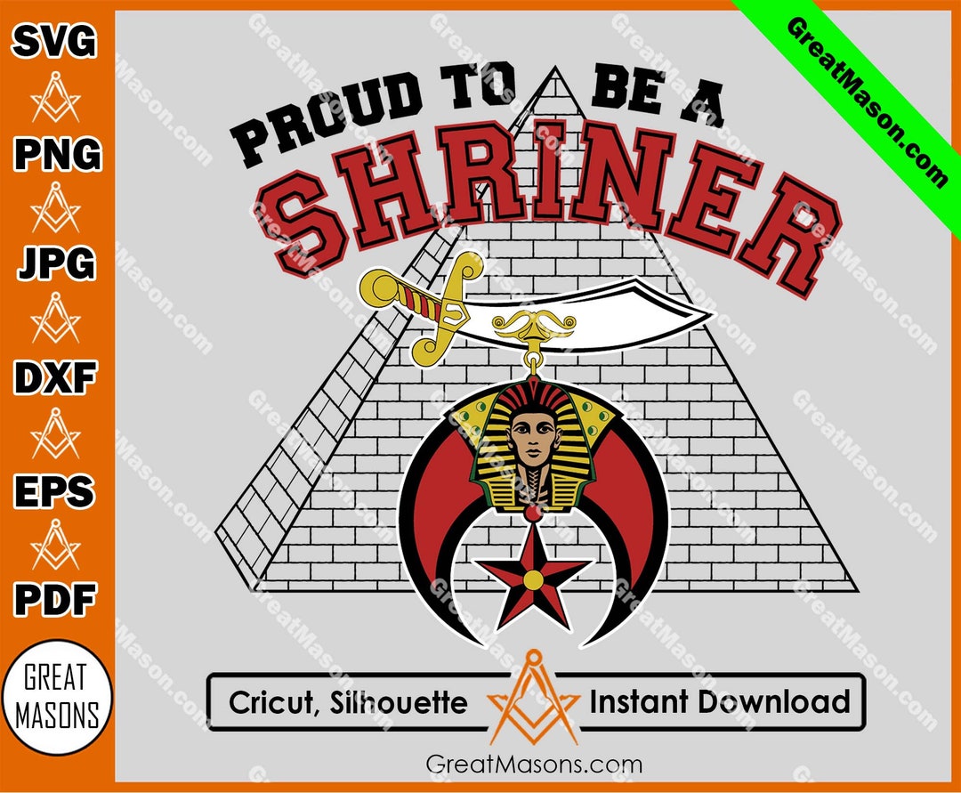 Proud to Be A Shriner Logo Symbol Masonic Pharaoh Nobles Shrine ...