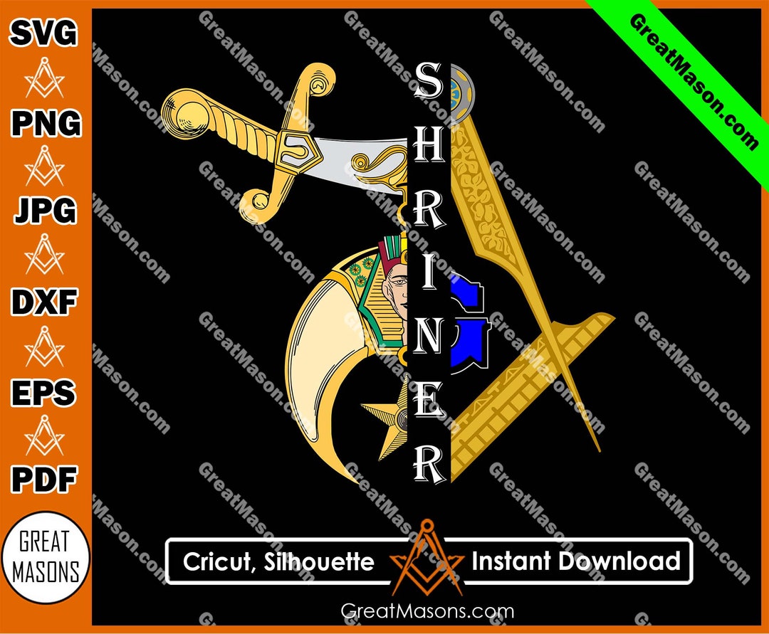 Shriner Mason Squrare & Compasses G Nobles Shrine Symbol - Great Masons ...