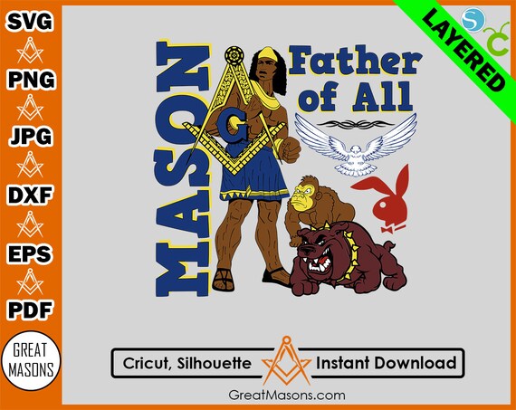 Mason Father of All Greek Letter Glos Great Masons SVG - Etsy