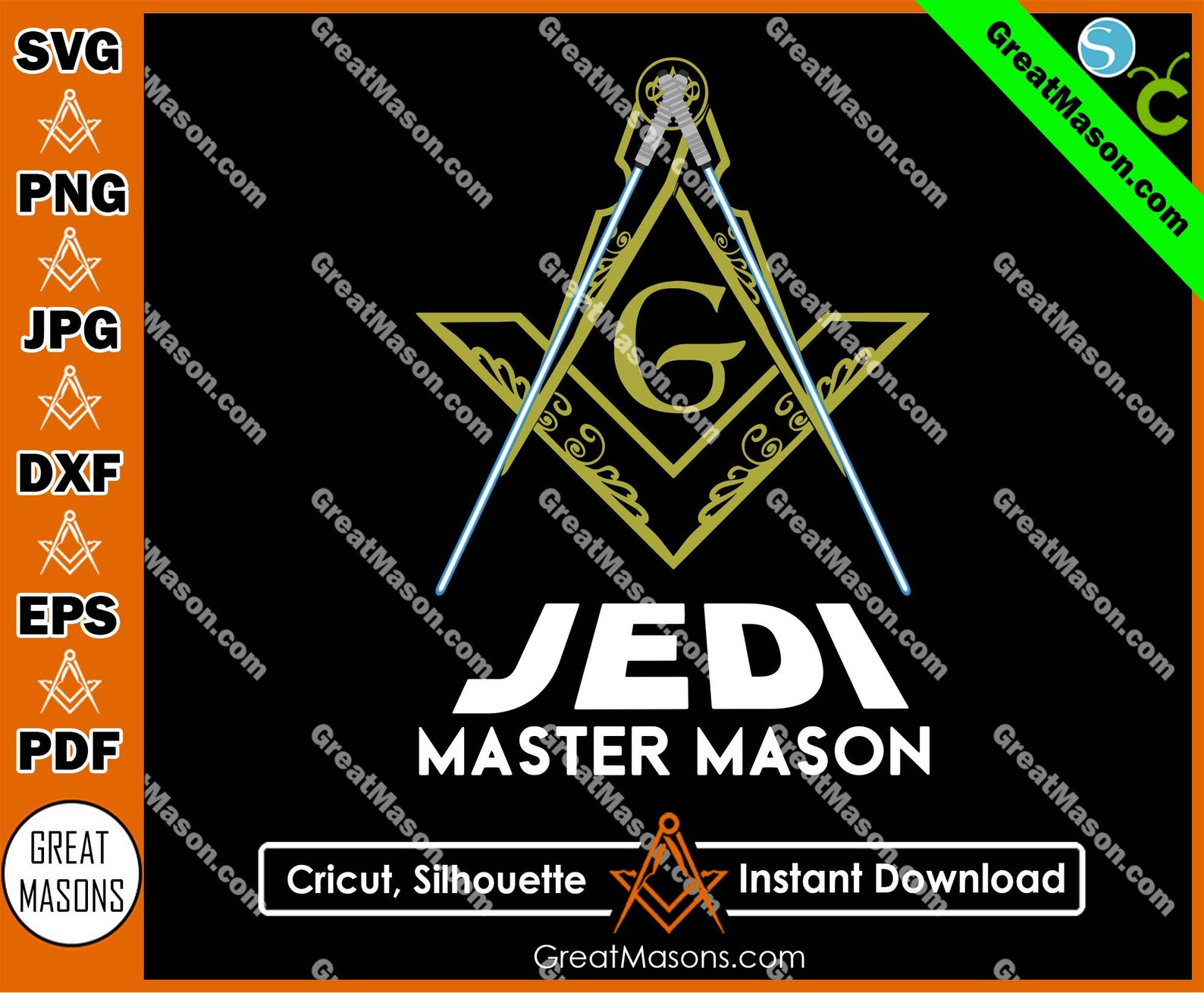 Freemasons Jedi Master Mason Lightsaber Symbol File - Great Masons ...