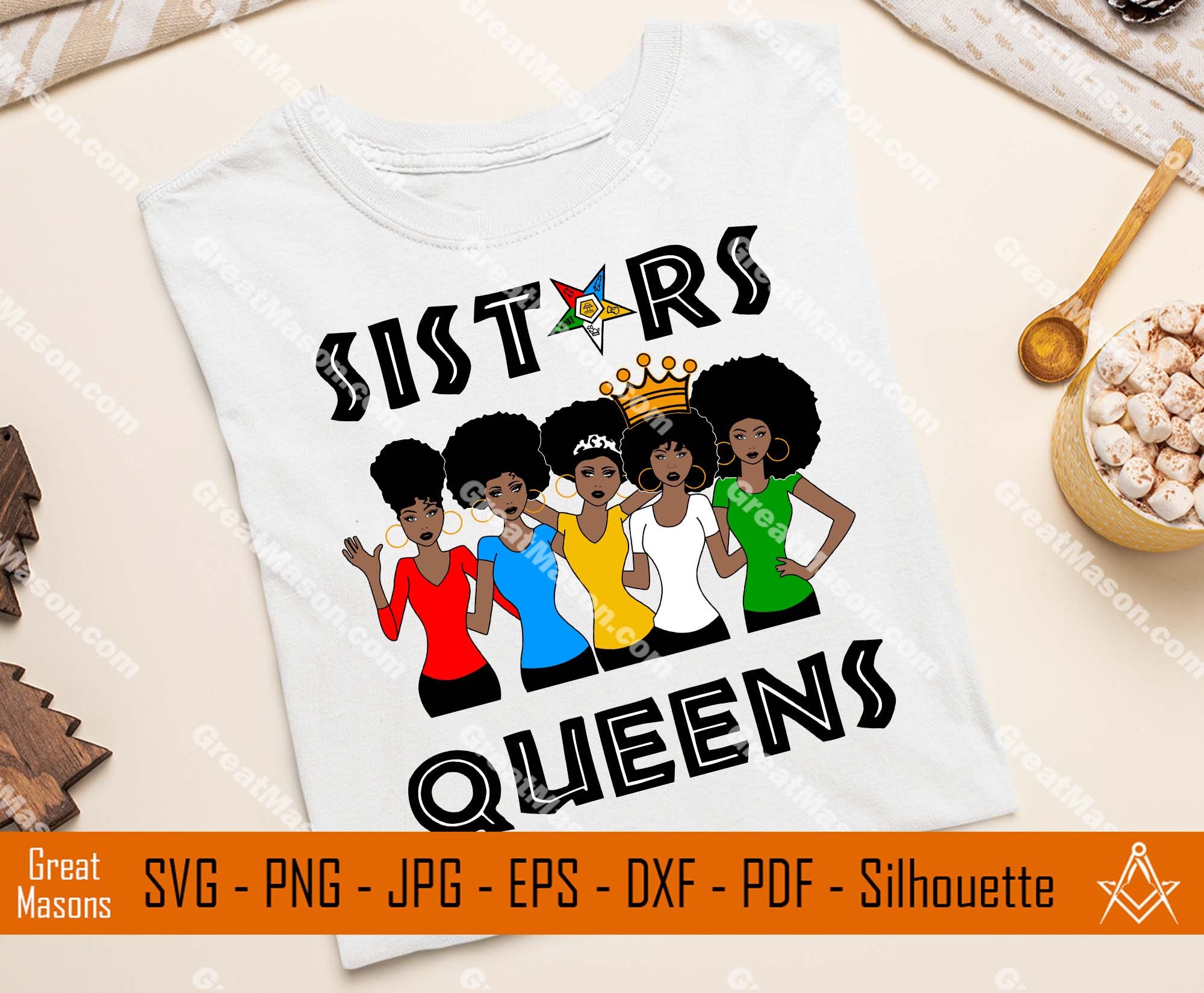 OES Sistars Queens Crown FATAL Order of the Eastern Star - Etsy