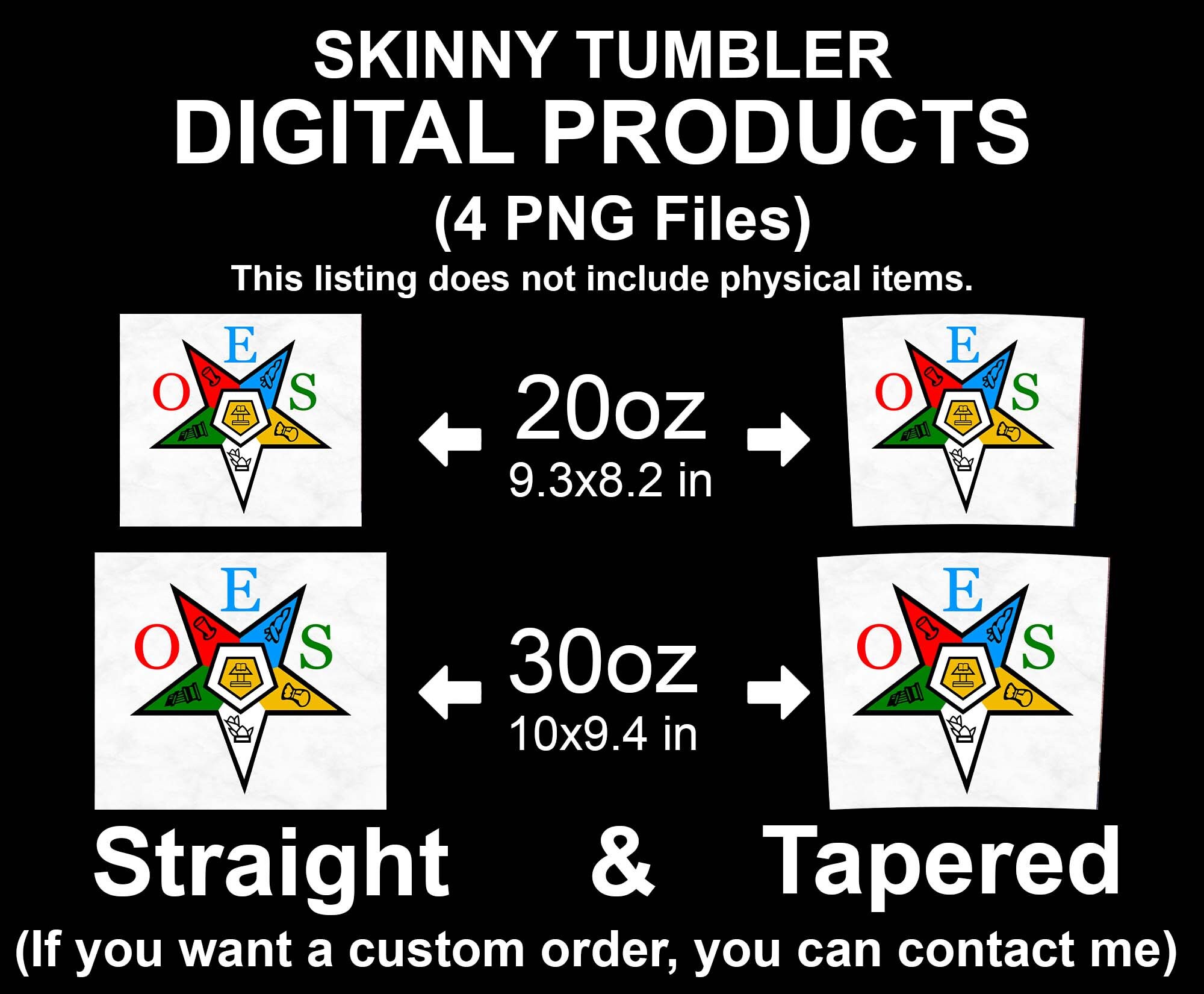 OES Star FATAL Logo Symbols Order of the Eastern Star 20oz 30oz Skinny ...