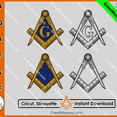 Freemasons Square and Compasses Symbol SVG File Great Masons - Etsy