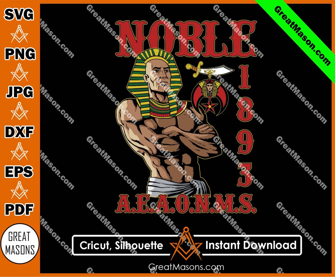 Noble Mystic Shrine Pharaoh King of the Desert Shriner 1893 AEAONMS ...