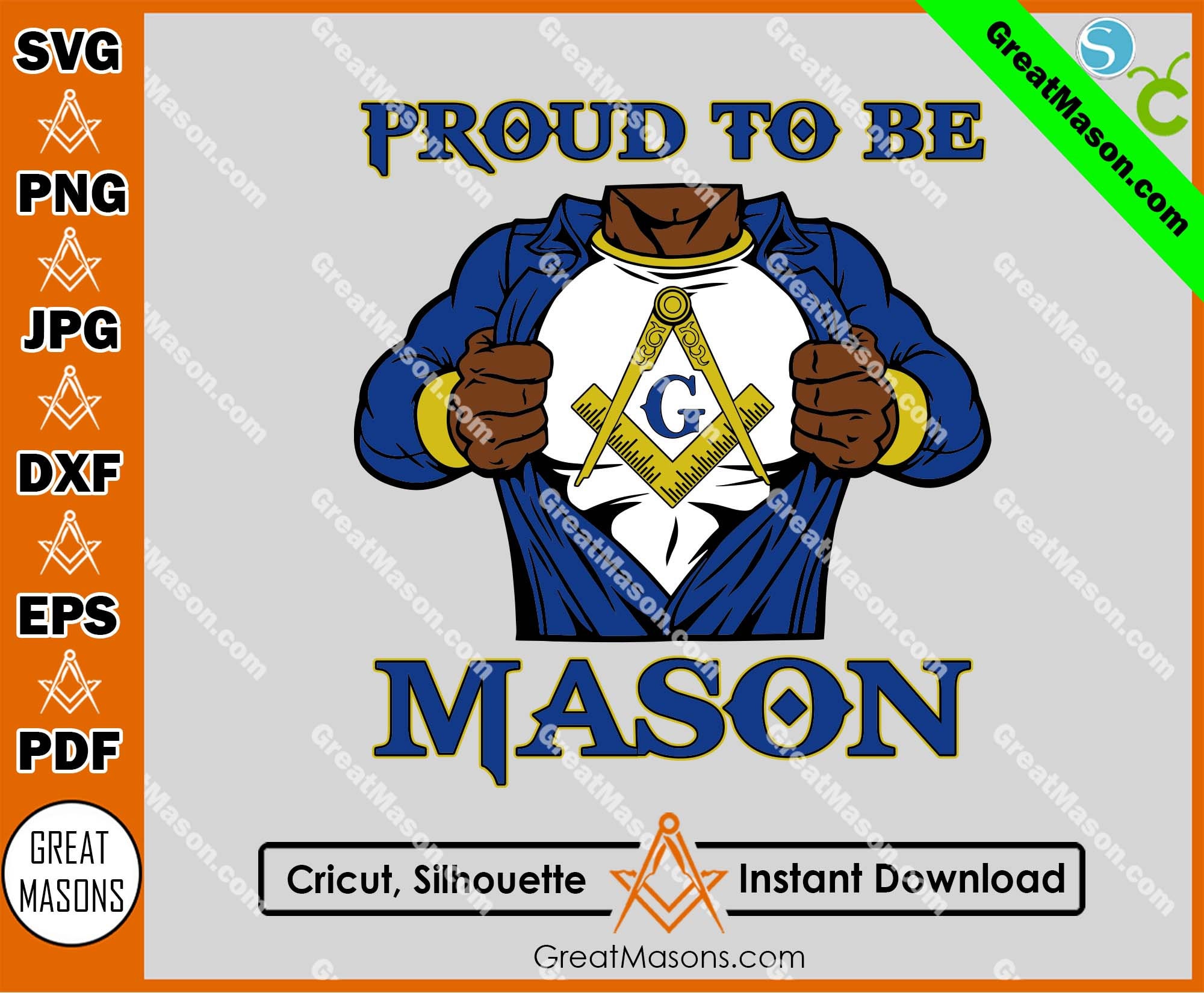 Proud to Be A Mason - Super Mason - Tear Shirt off - Great Masons *SVG ...