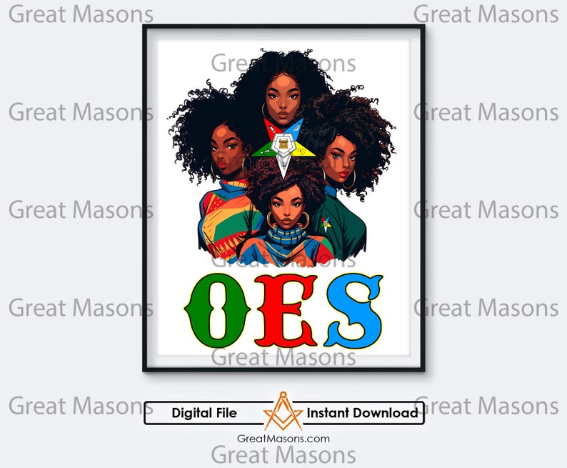 OES Sisters Squad Sistas FATAL Order of the Eastern Star Masonic Wall ...