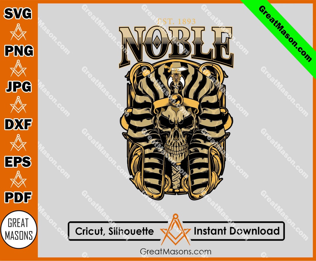 Noble Shriner Pharaoh Skull Est.1893 King of the Desert Shriners ...