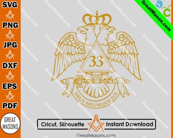 Masonic 33rd Degree Svg - Etsy