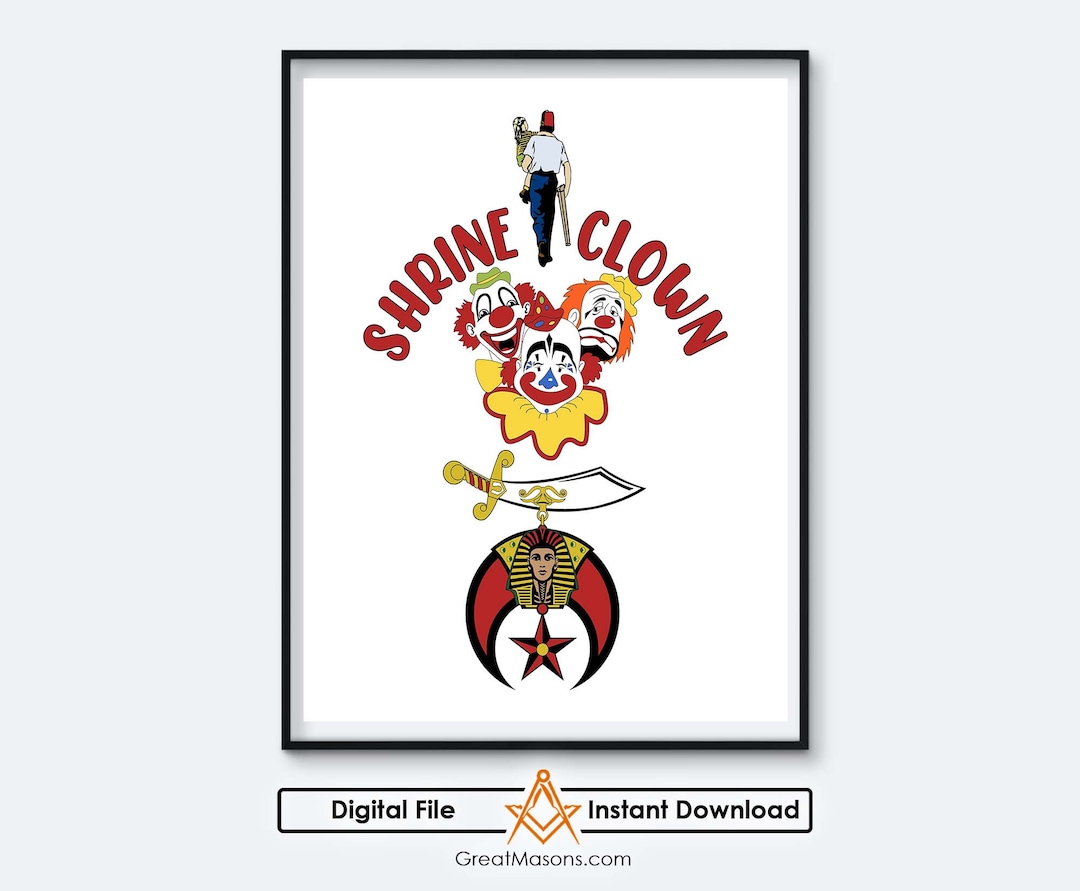 Shrine Clown With Childrens Hospital Shriner Fez Shriner Freemasonry ...