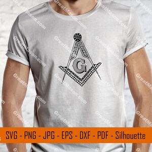 Freemasons Square and Compasses Symbol SVG File - Great Masons Design ...