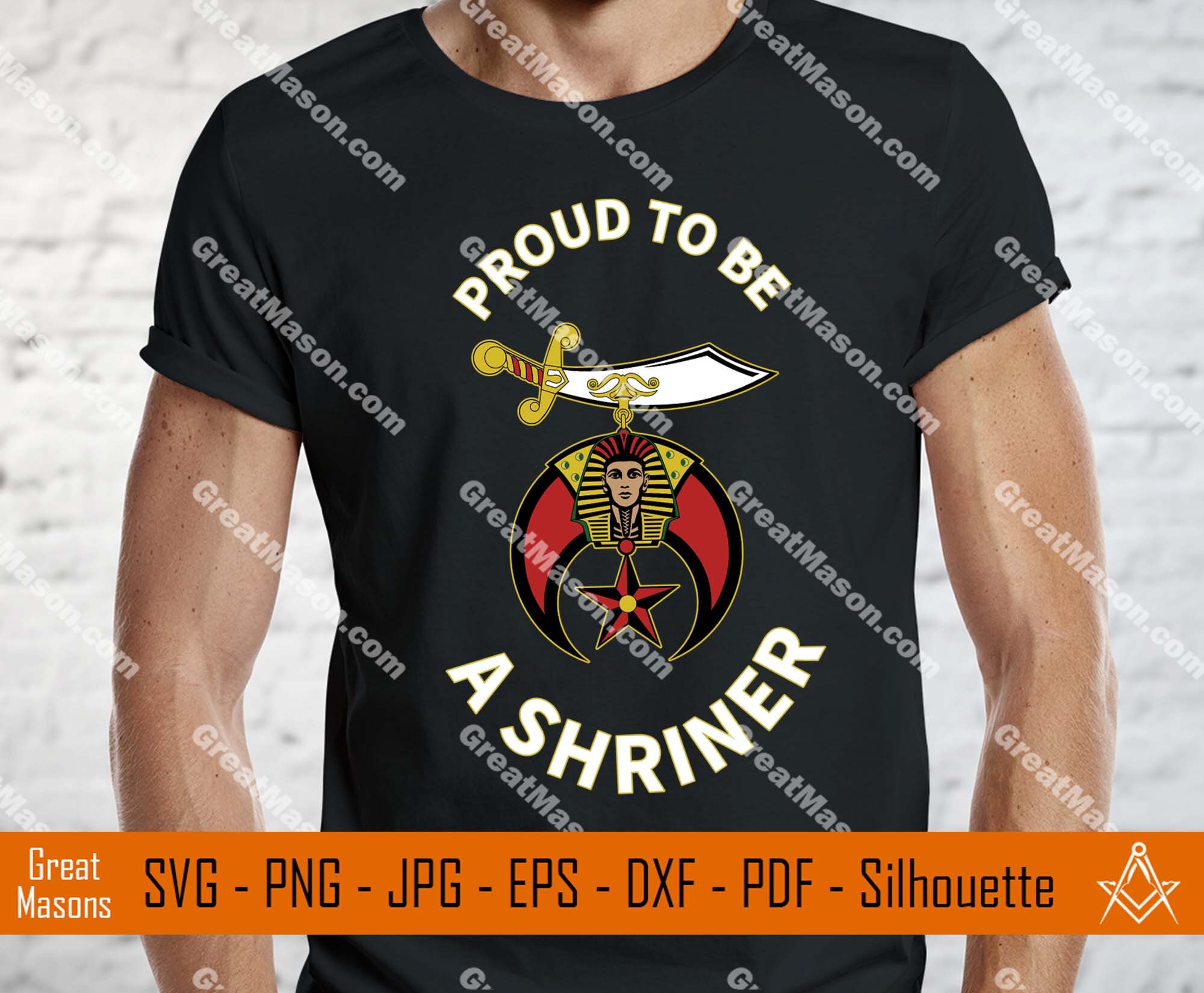 Proud to Be A Shriner Logo Symbol Masonic Pharaoh Nobles Shrine ...