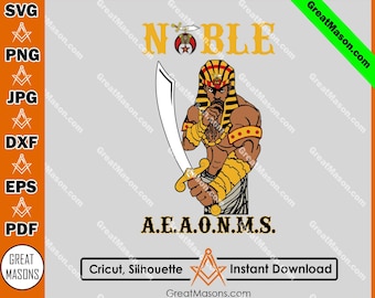 Noble Mystic Shrine Pharaoh King of the Desert Shriner AEAONMS - Etsy