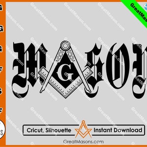 Mason Vintage Symbol Masonic Digital File - Great Masons Design *SVG ...
