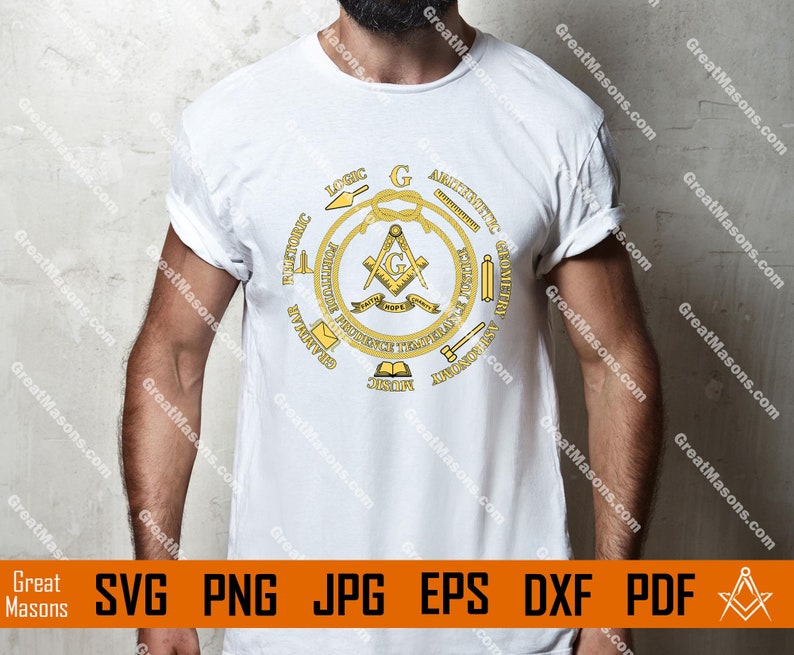 Mason Faith Hope Charity Rope Circle Logic - Great Masons *SVG, Png ...