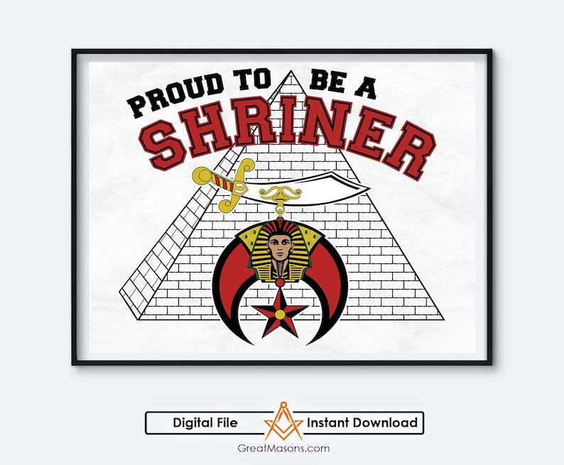 Proud to Be A Shriner Logo Symbol Masonic Pharaoh Nobles - Etsy