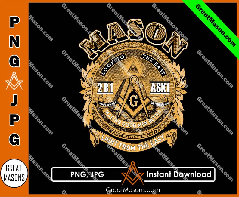 Mason the Great Seal Making Good Men Better 2B1ASK1 Worlwide - Etsy