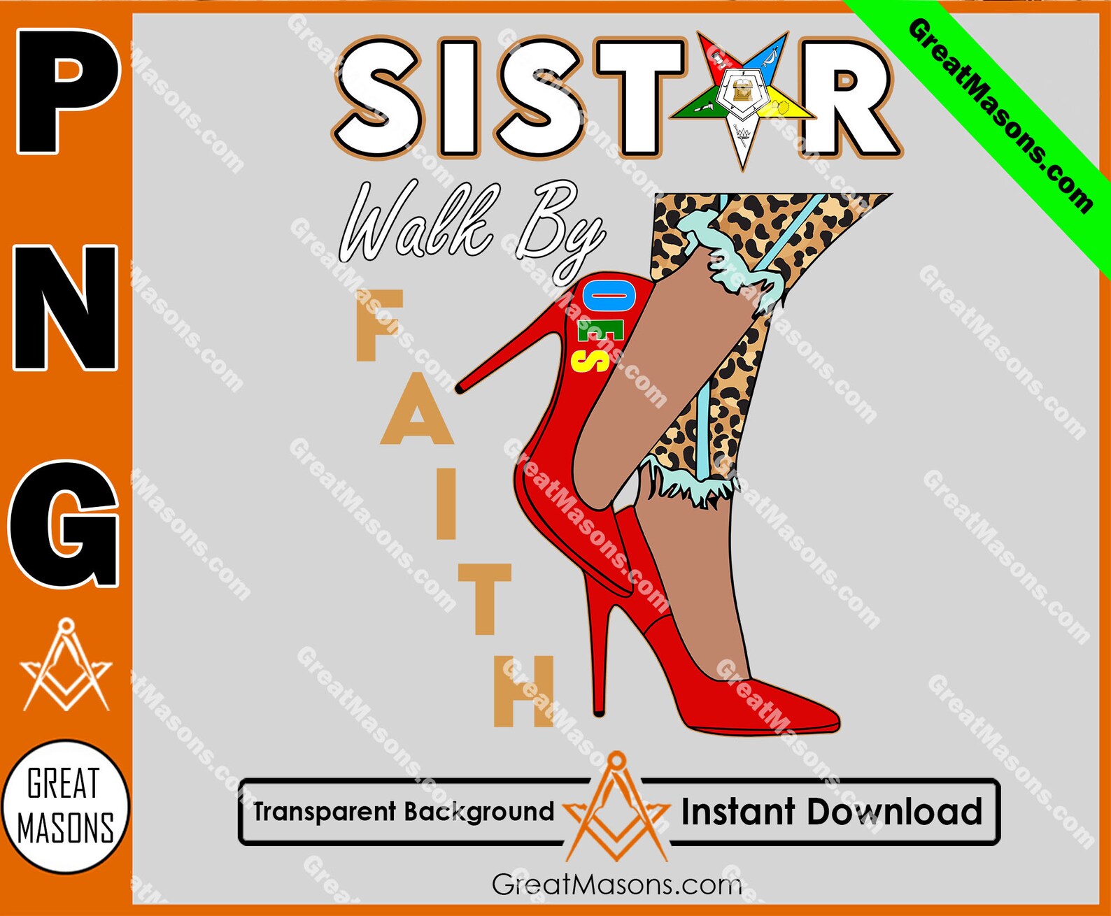 OES Sistar Leopard Walk by Faith FATAL Order of the Eastern Star ...
