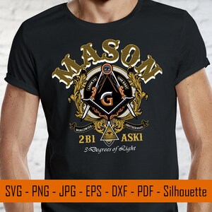 Mason 2B1ASK1 3 Degrees of Light Brotherhood - Great Masons *SVG, Png ...