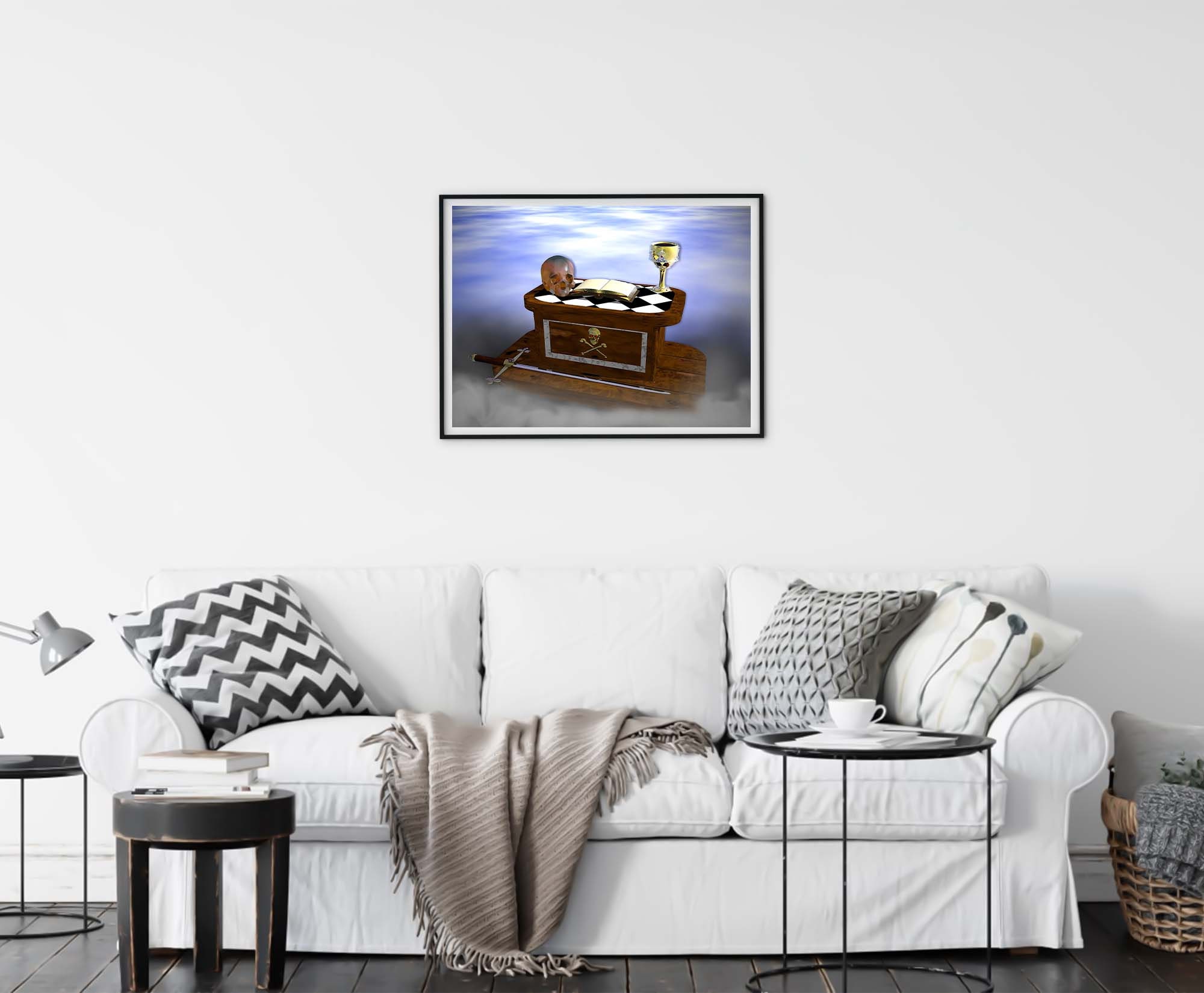 Altar Masonic Skull and Bones Bible Freemasons 3D Art Great - Etsy Israel