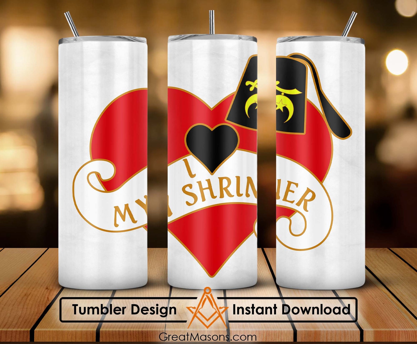 I Love My Shriner Heart Shrine Fez Sword Star Symbol Shriners - Etsy