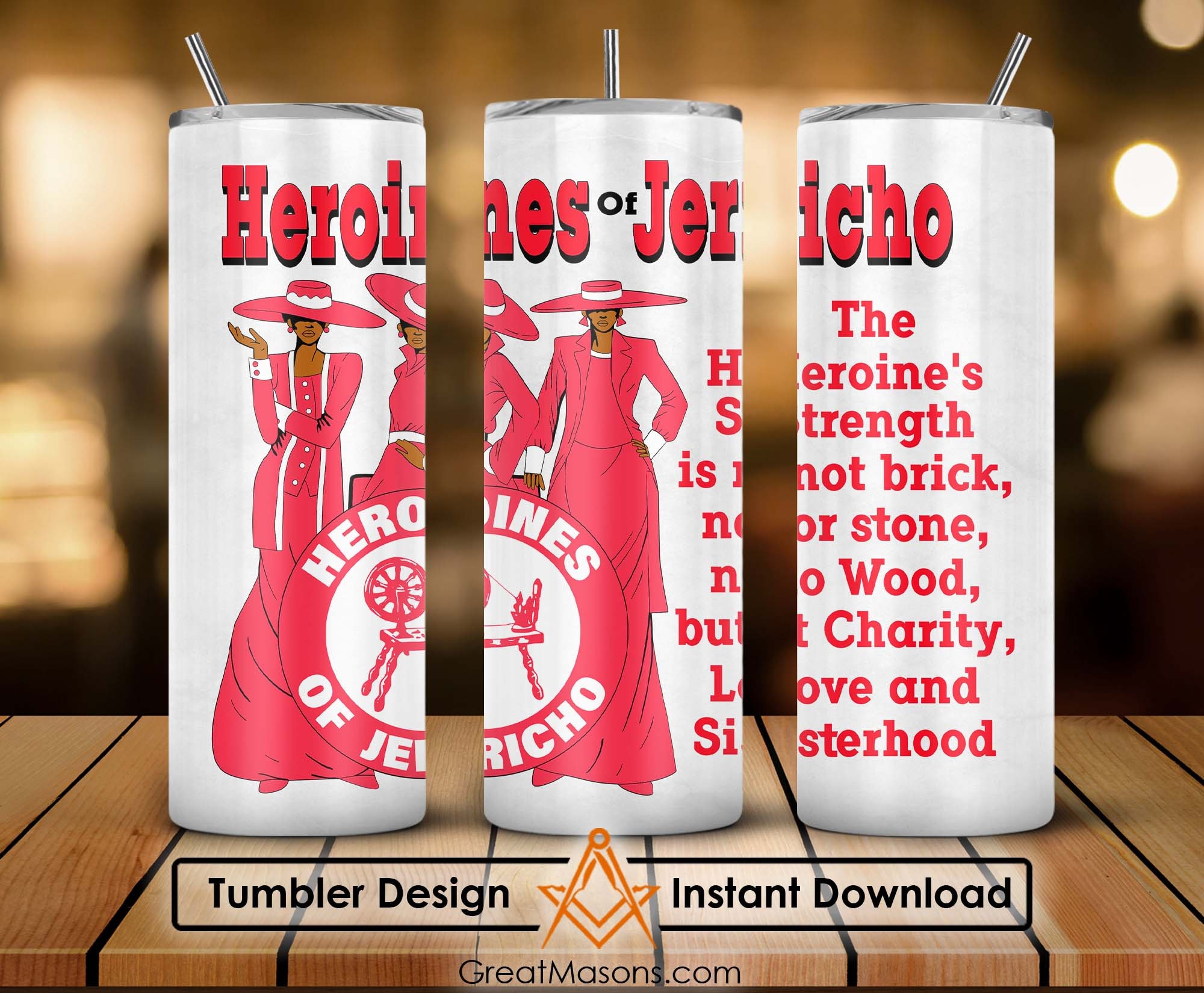 Heroines of Jericho Sisters Royal Arch Masons OES HOJ 20oz - Etsy