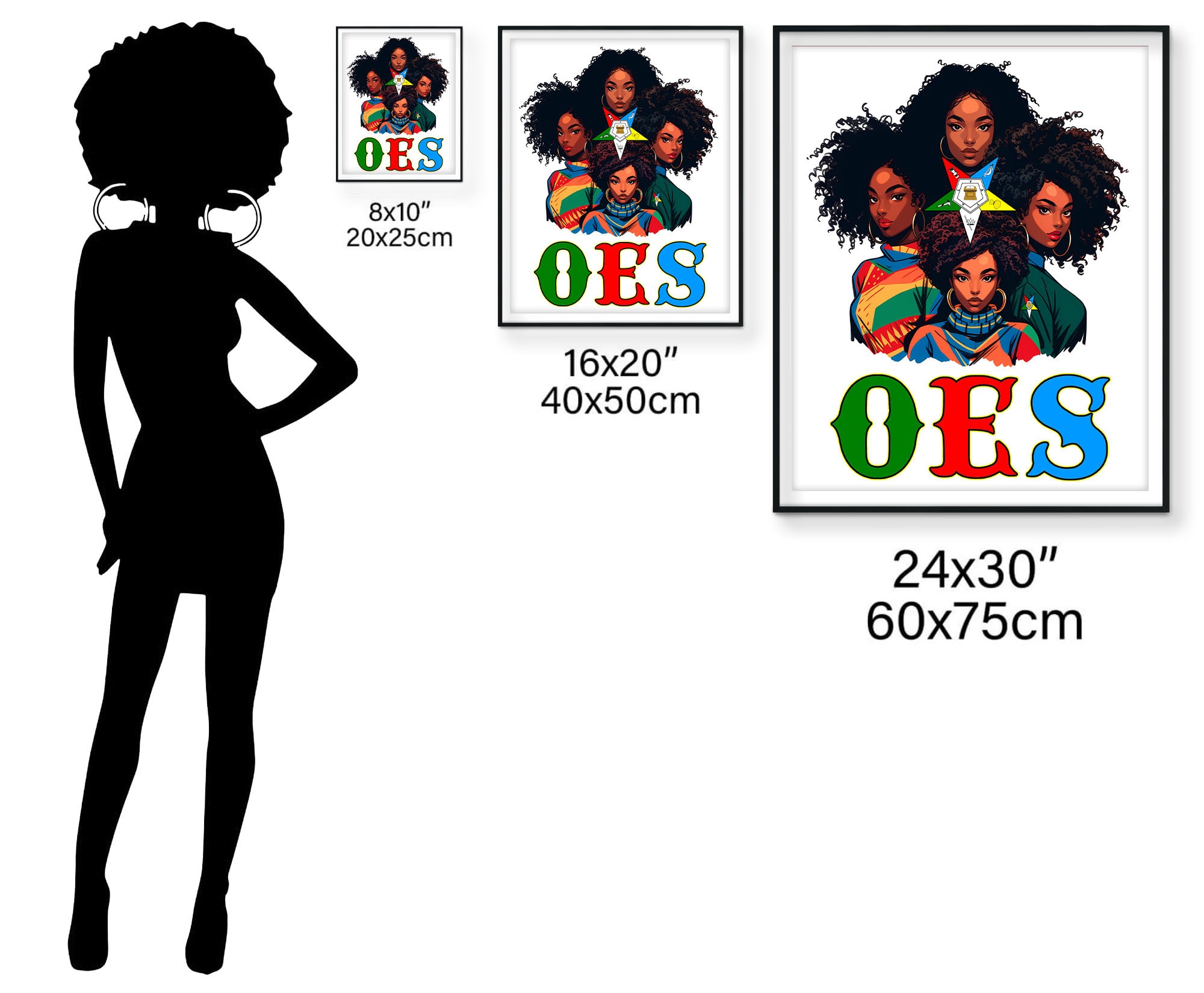 OES Sisters Squad Sistas FATAL Order of the Eastern Star Masonic Wall ...