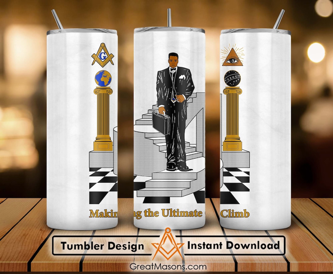 Mason Making the Ultimate Climb Great Masons 20oz 30oz Skinny Tumbler ...