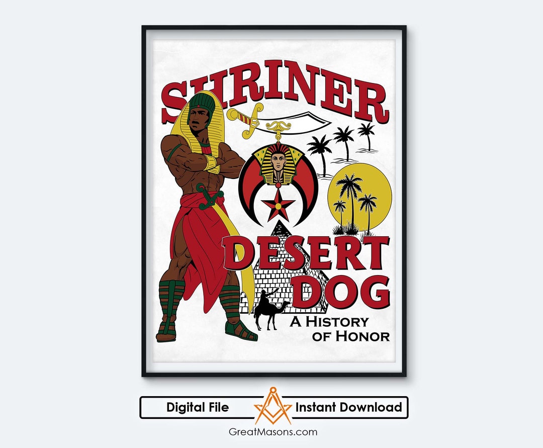 Shriner Noble Pharaoh With Swords King of the Desert Dog Shriners ...