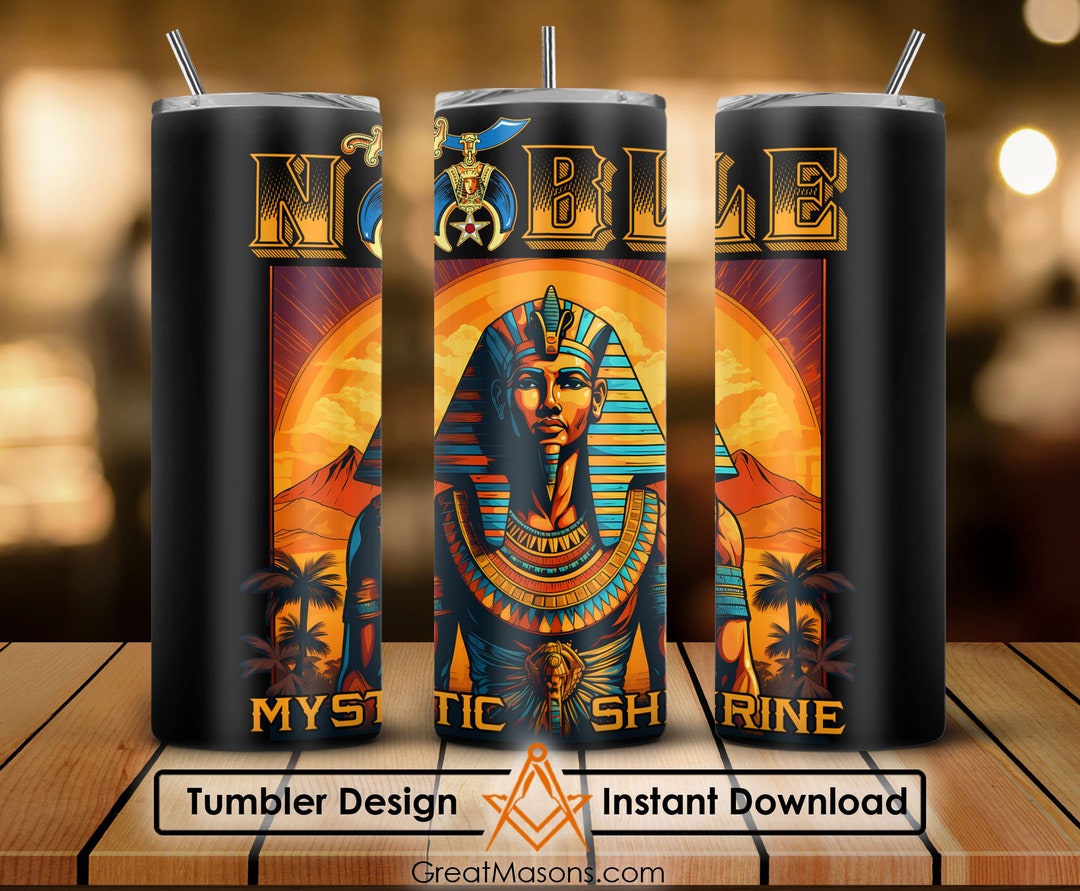 Noble Mystic Shriner Egyptian Pharaoh Tutankhamun Pyramids Scimitar ...