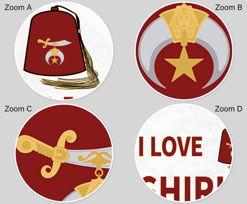 I Love A Shriner Heart Shrine Fez Sword Star Symbol Shriners ...