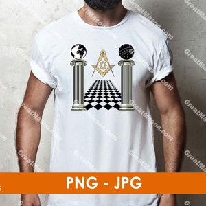 Masonic Columns Masonic Pillar Chess Board Floor - Great Masons Design ...