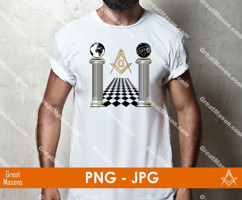 Masonic Columns Masonic Pillar Chess Board Floor - Great Masons Design ...