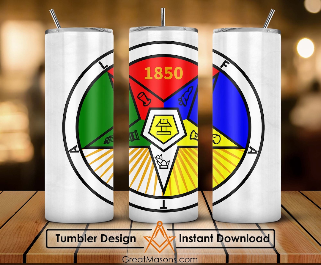 OES 1850 Star FATAL Symbols Order of the Eastern Star Sisterhood 20oz ...