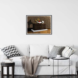 Altar Masonic Skull and Bones Bible Cross Rose Freemasons 3D Art ...