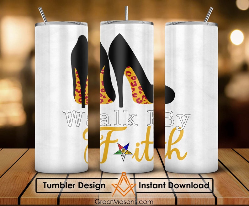 OES Sisters Walk by Faith Order of the Eastern Star 20oz 30oz - Etsy